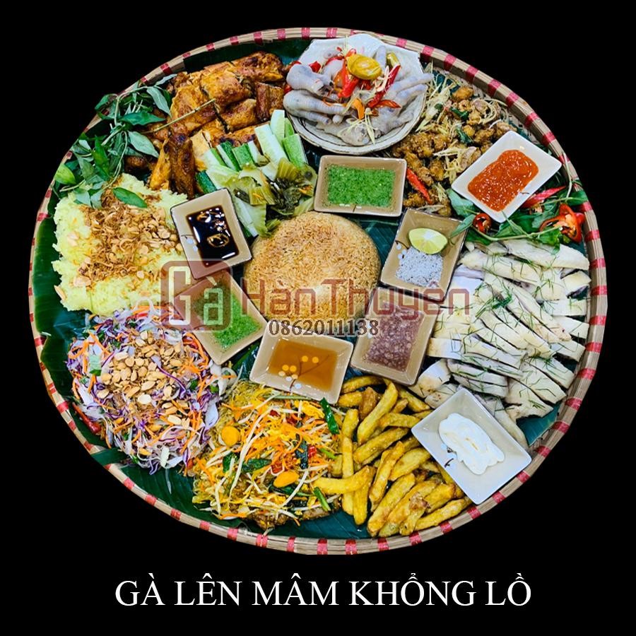 Gà lên mâm 7 món - Gà Hàn Thuyên